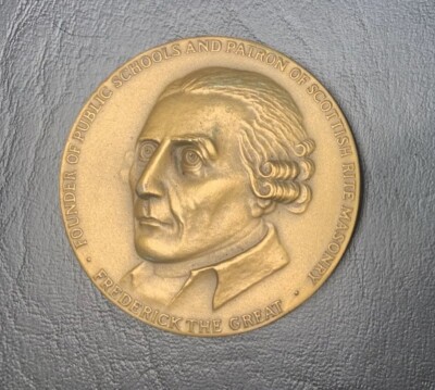 Masonic Bronze Medal Frederick The Great 171st Year Oct 1971. W223. | eBay
