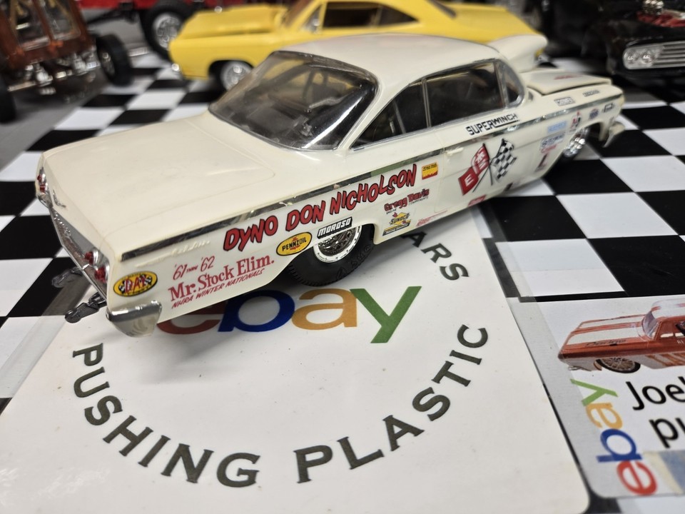 BUILT MODEL CAR AMT 62 CHEVY BEL AIR PRO MOD CUSTOM BUILT PIECE OK TO ...