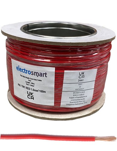 Single Core Copper 12v 24v Automotive Auto Car Cable Wire Thin Wall 1mm ...