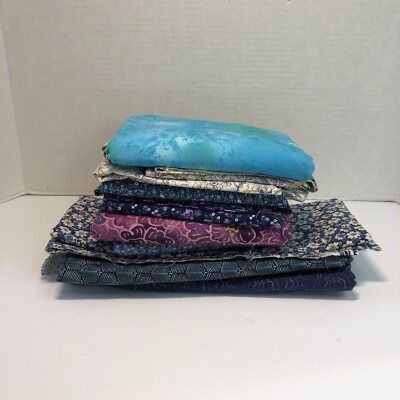 9 Assorted 1 Yard Pieces Cotton Print Fabrics Scraps Springs Michael ...