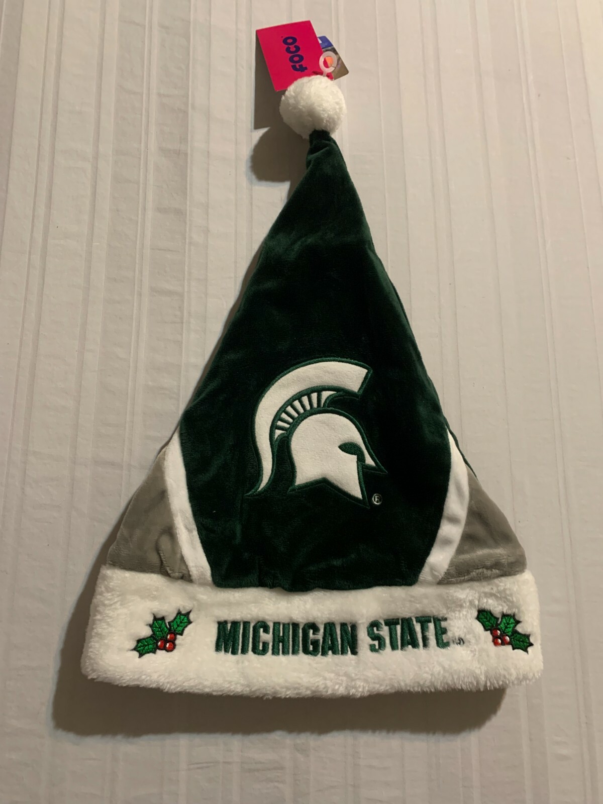 Michigan State Spartans NCAA Santa Hat Forever Collectibles Brand New ...
