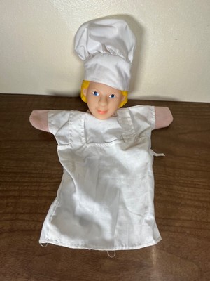 Learning Resources Vintage Hand Puppet Mail Chef Baker White Caucasian ...