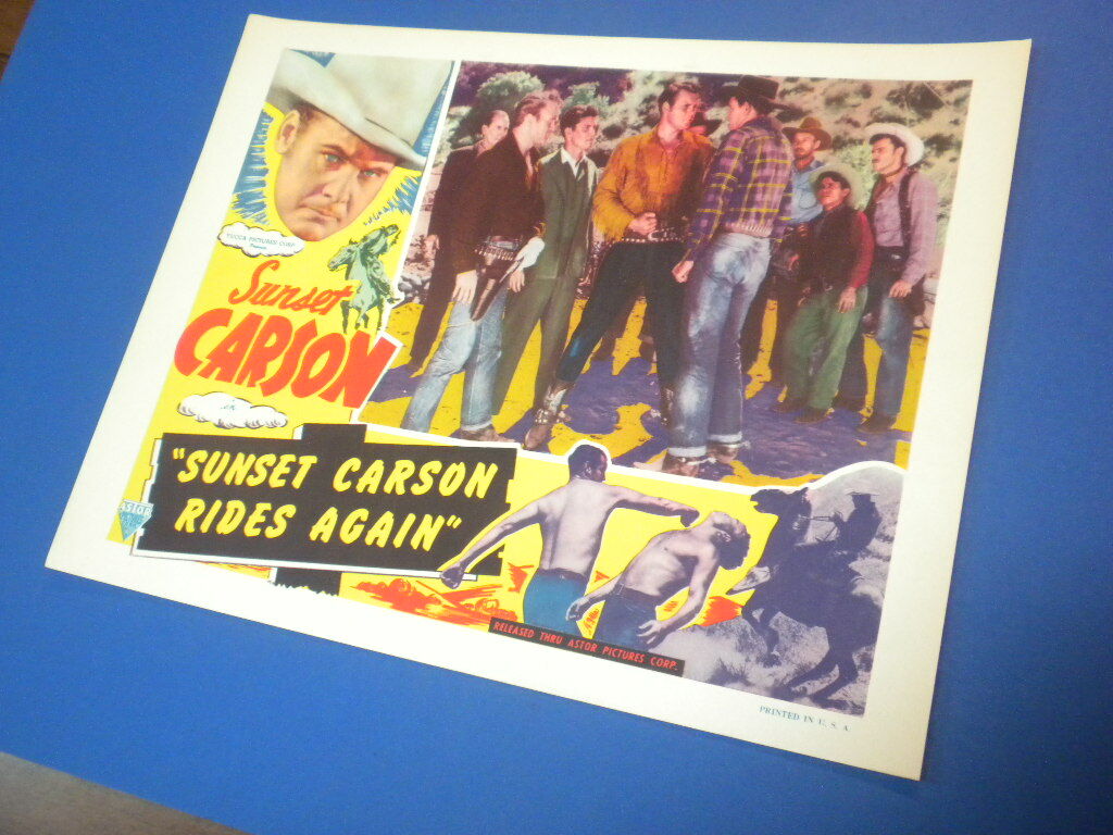 Sunset Carson Lobby Cards