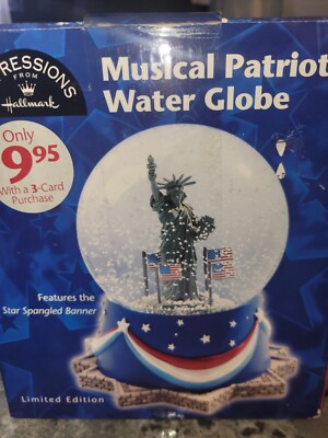 Hallmark Expressions Musical Patriot Globe Vintage Statue Of Liberty ...