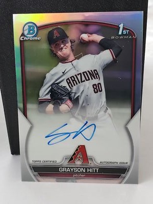 2023 1st Bowman Chrome #CDA-GH Grayson Hitt Auto 196/499 Diamondbacks ...