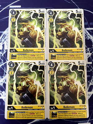 x4 Bulkmon BT7-033 C Playset Digimon TCG Next Adventure | eBay