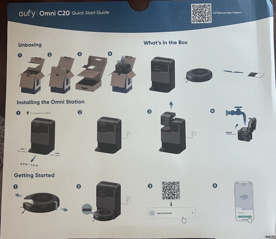 Eufy Omni C20 Robotic Vacuum/Mop Cleaner | eBay