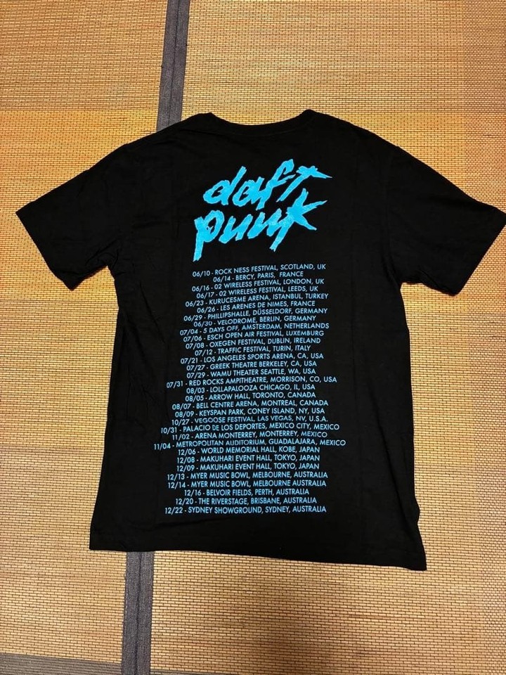 Daft Punk Alive 2007 Pyramid Logo Black Medium T-Shirt | eBay
