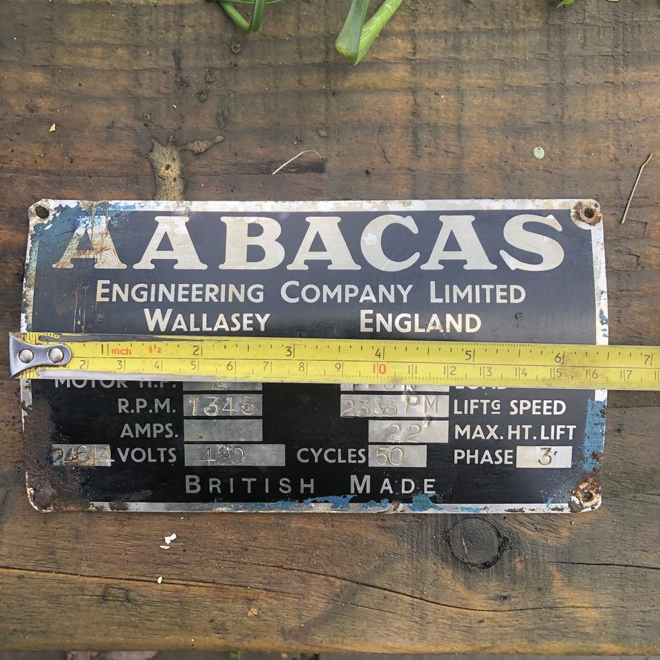 Aluminium Identification Name Plate | eBay UK