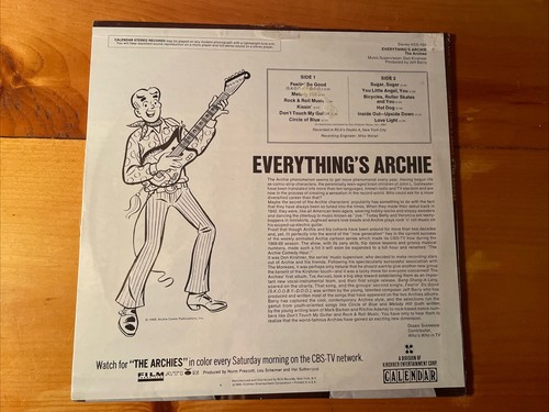The Archies - Everything’s Archie 1969 Calendar KES-103 Sealed Vinyl M ...