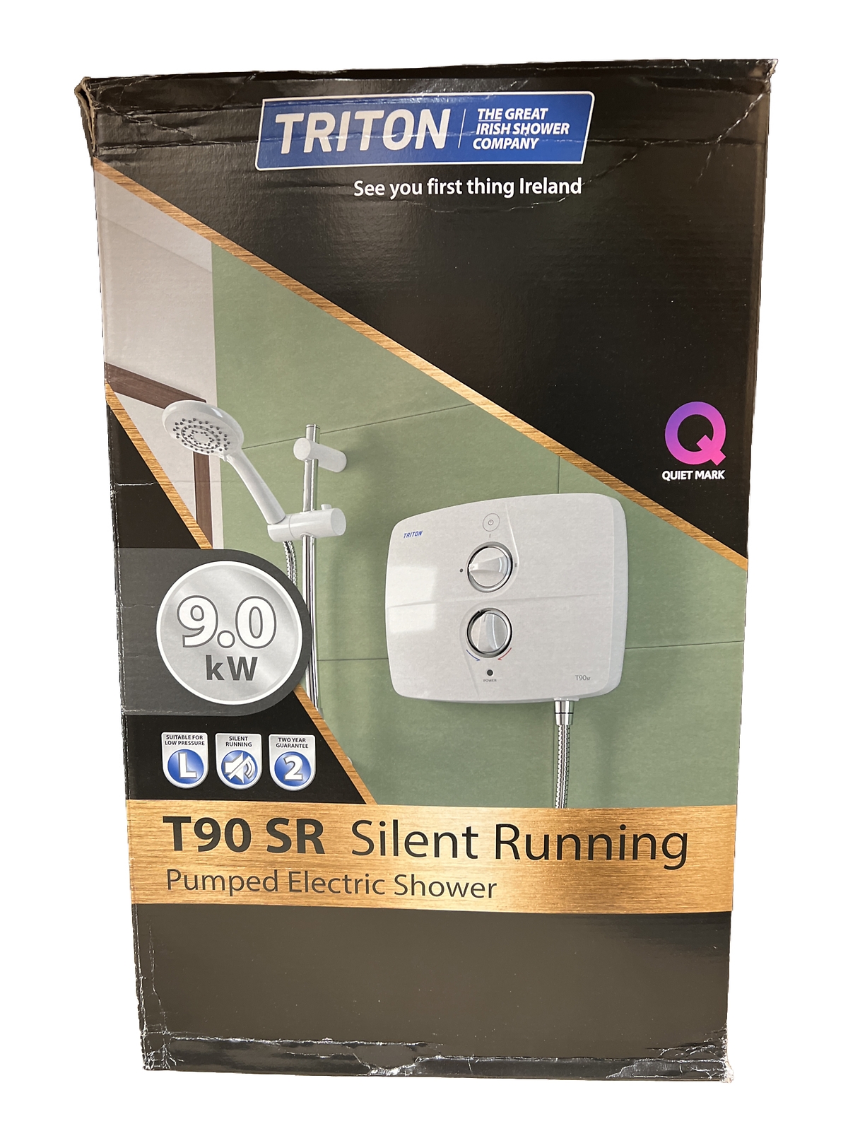 Triton T90sr Silent Pumped 9kw Electric Shower Silent Running