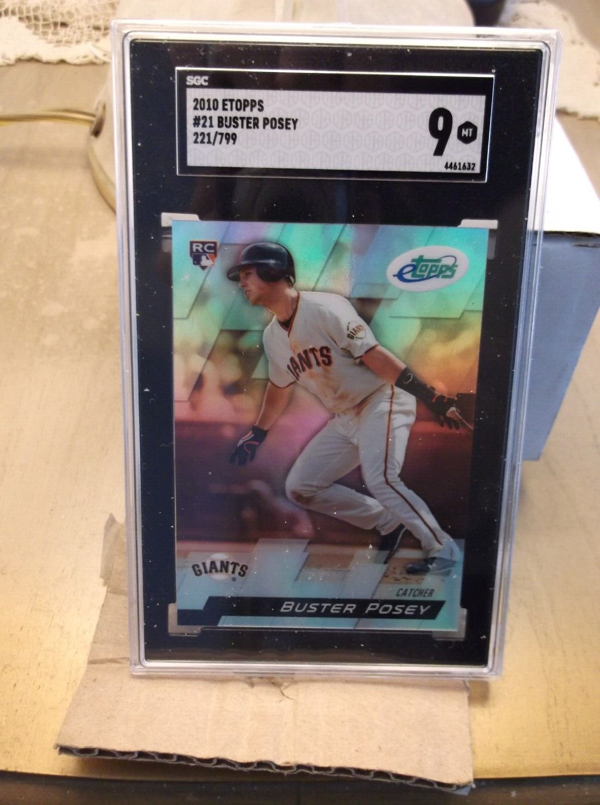 2010 Etopps Buster Posey Rookie 9 Mint | eBay