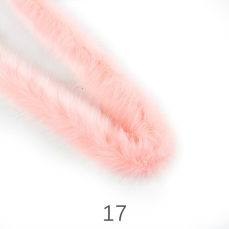 1m Faux Fur Strips Ribbon Trim Fluffy Trimming DIY Sewing Clothes Hats ...