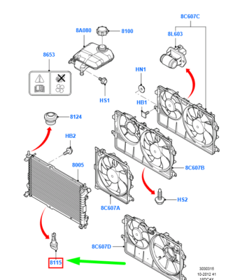 FORD TRANSIT CONNECT MK1 Radiator Drain Plug 4367094 2T14-8115-AA NEW ...