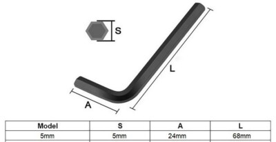 5mm Metric Allen Hex Key Loose Allan Alan Alen Keys Imbus | eBay UK