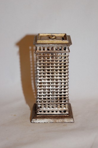 CAST IRON "HIGH RISE BUILDING" STILL BANK MADE BY KENTON TOYS | eBay