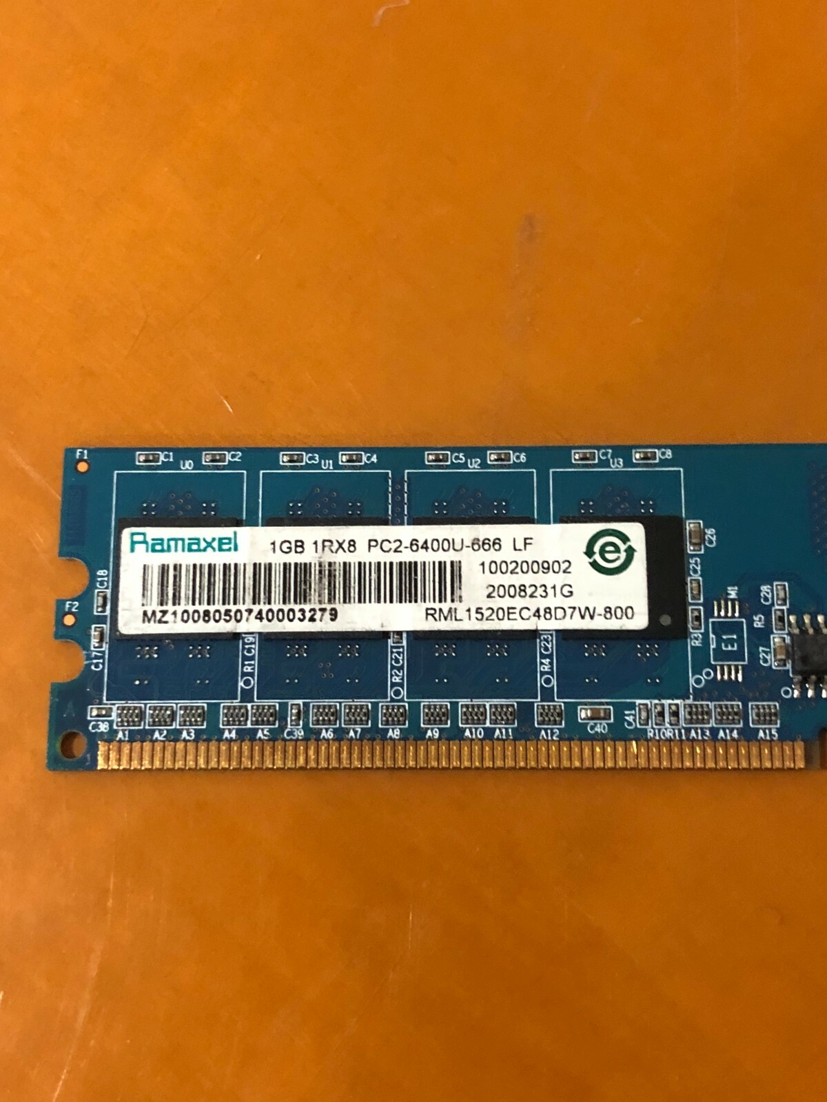 Ramaxel RML1520EC48D7W-800 1GB 1Rx8 PC2-6400U-666 LF Memory RAM | eBay