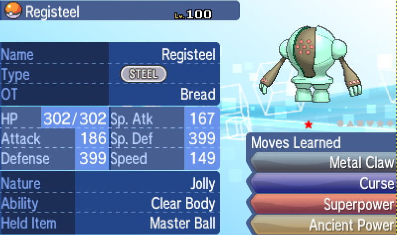 Shiny Registeel Pokemon X