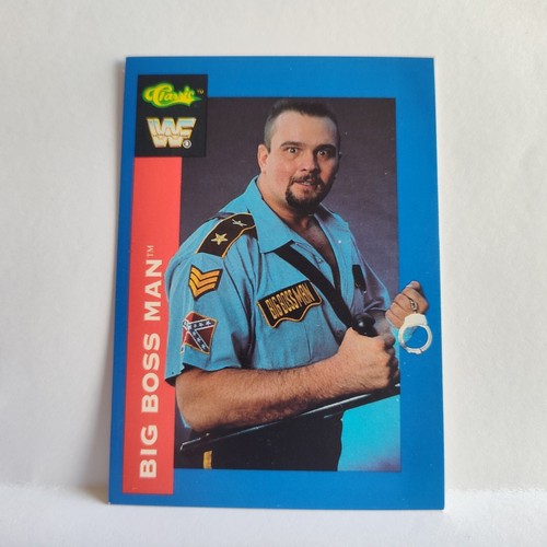 1991 Classic WWF Superstars Blue Border Card #125 Big Boss Man WWE | eBay