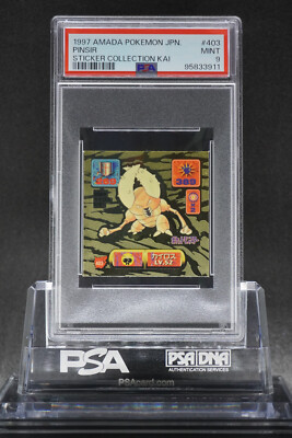 PSA 9 PINSIR AMADA STICKER COLLECTION KAI #403 1997 Pokemon Japanese ...
