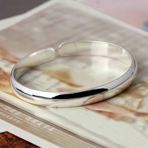 Elegant Silver New Fashion Jewelry Unique Open Bracelet Bracelet Cuff ...