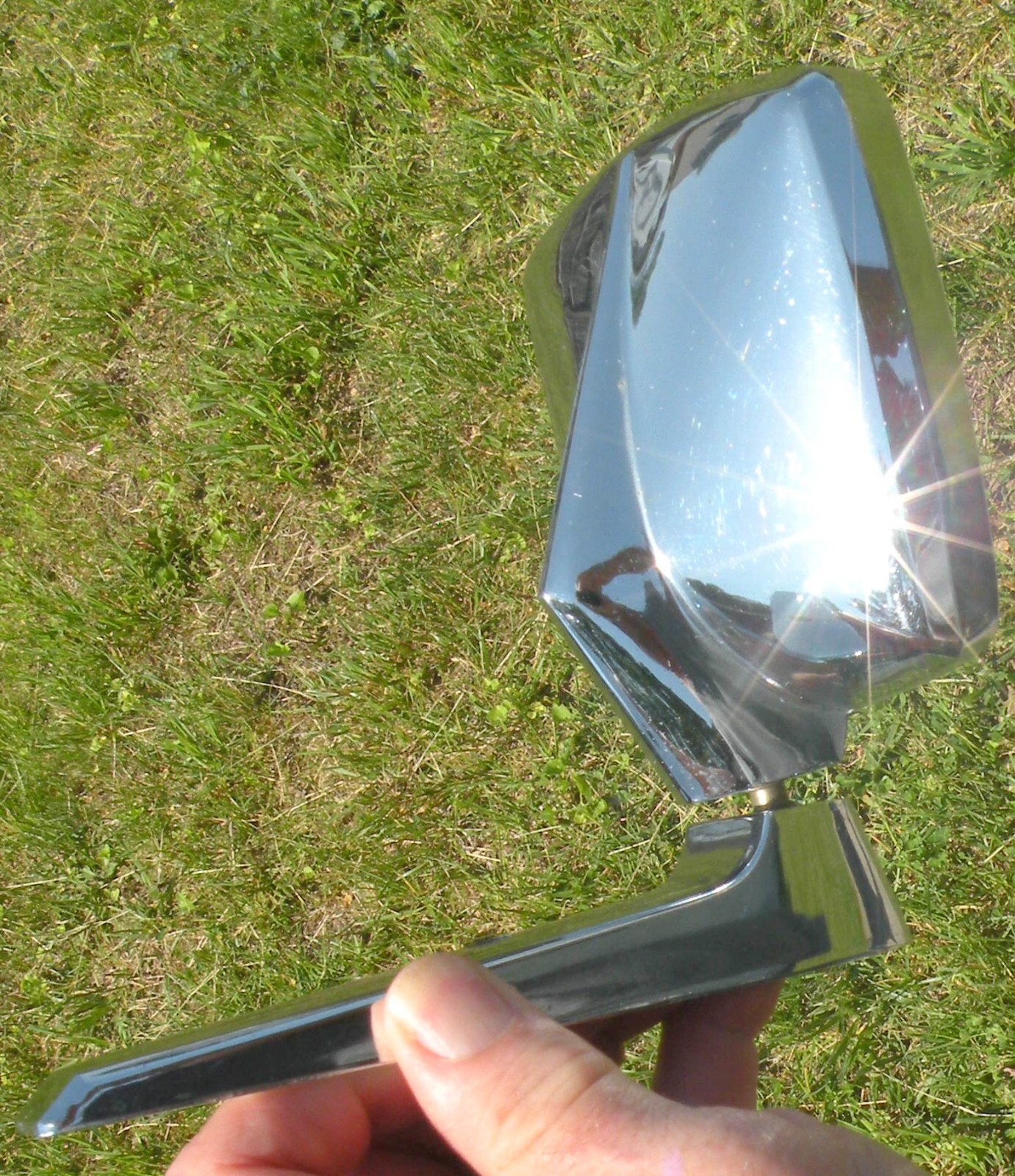 Vintage Chrome Roberk Square Rear View Side Mirror # 2570-2 | eBay