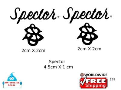 Spector guitar Decal head stocks Restoration water slide Logo 259 | eBay