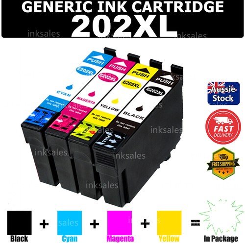 Generic 202XL E202XL T202 Ink Cartridge For Epson WF-2860 XP-5100 ...