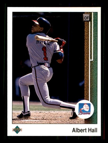 1989 BASEBALL 1989 Upper Deck Albert Hall Atlanta Braves #93 1 | eBay