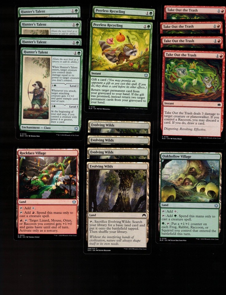 Raccoon Riot!-MTG-Magic the Gathering 60 Card Deck-Rare-Mythic-casual ...