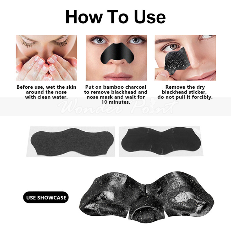 20PCS Blackhead Removal Nasal Sticker Nose Patch Clean Pore Reduce Oil ...