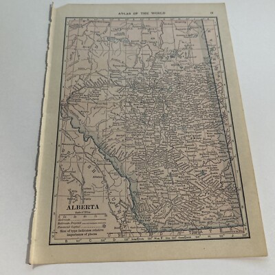 1900-Now - Map Of Alberta