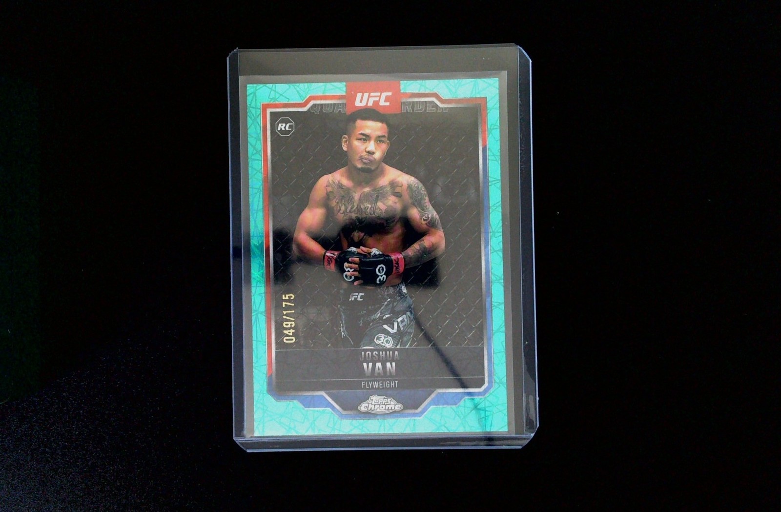 Joshua Van 2025 Topps Chrome UFC #136 Teal Lazer Refractor /175 Price ...