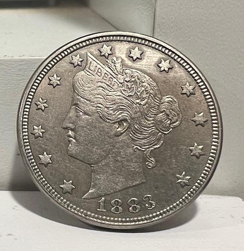 1883 LIBERTY HEAD V NICKEL WITH CENTS U S TYPE COIN EXCELLENT CONDITION ...
