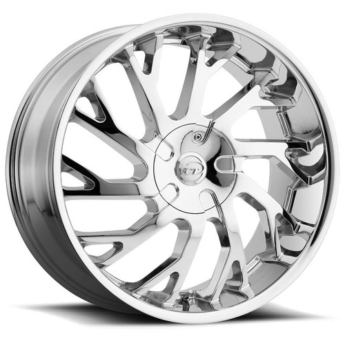 (Set of 4) VCT V77 20x8.5 5x108/5x4.5" +40mm Chrome Wheels Rims 20 ...