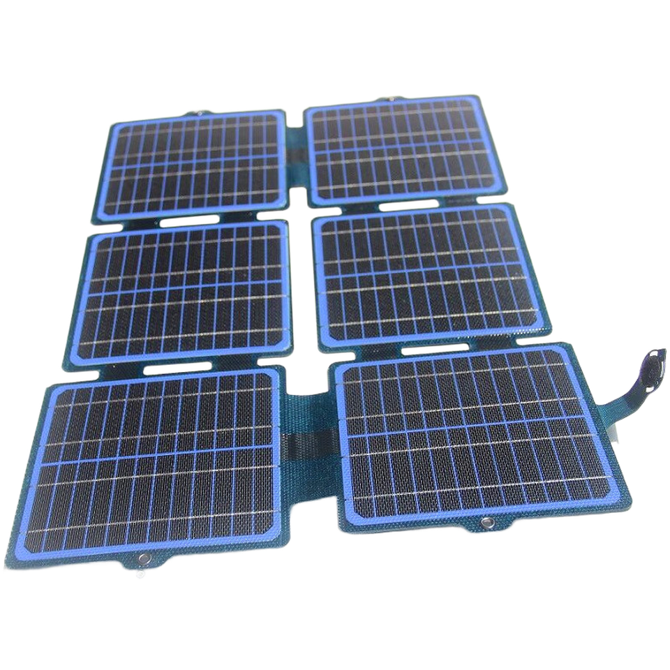 Foldable 30W ETFE Solar Charging Panel Compatible with For QC3.0 5V and ...