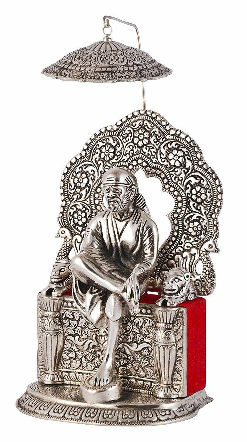Hindu God Lord Sai Baba Sai Nath Ji Idol for Home Temple Statue ...