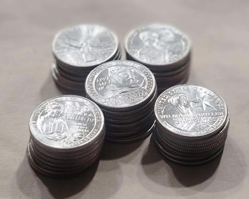 8 Set Of 5 Coins Each 2022 American Women Series Quarters Brillant- 40 ...