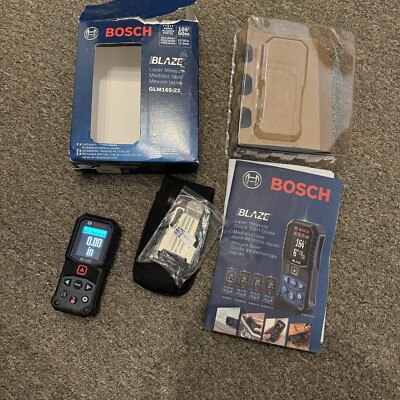Bosch BLAZE (GLM165-22) 165ft. Laser Distance Tape Measuring Tool w ...
