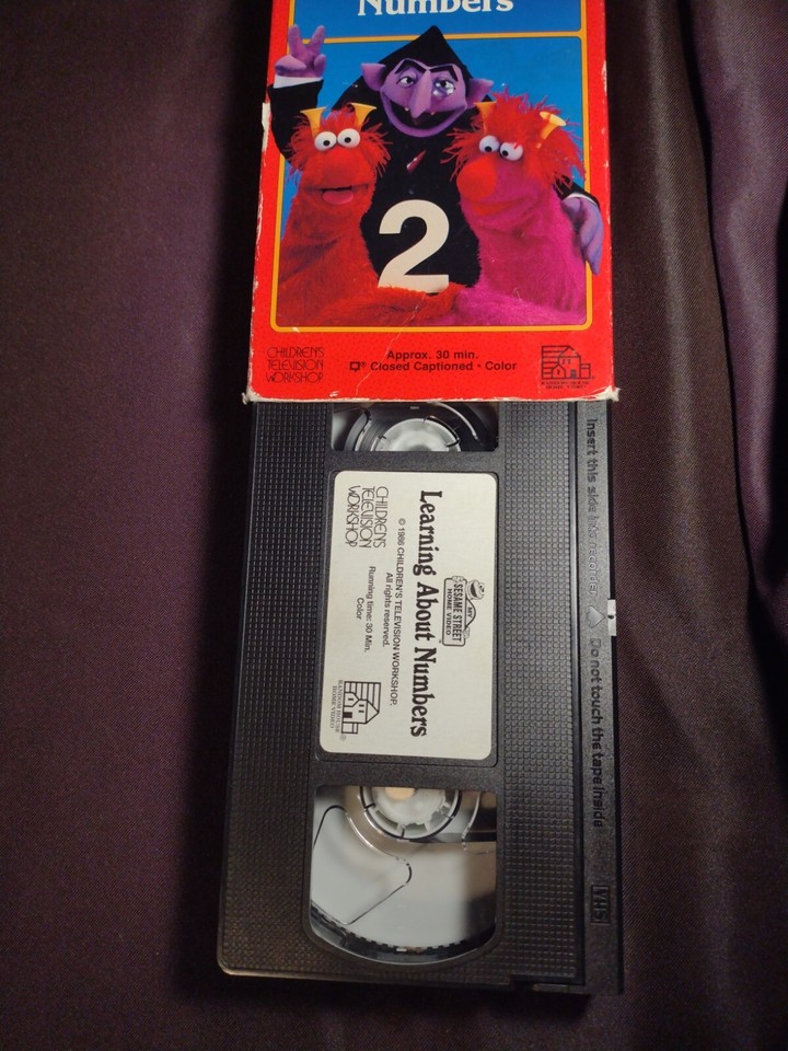 VHS Sesame Street - Learning About Numbers (VHS, 1986) 74645127538 | eBay
