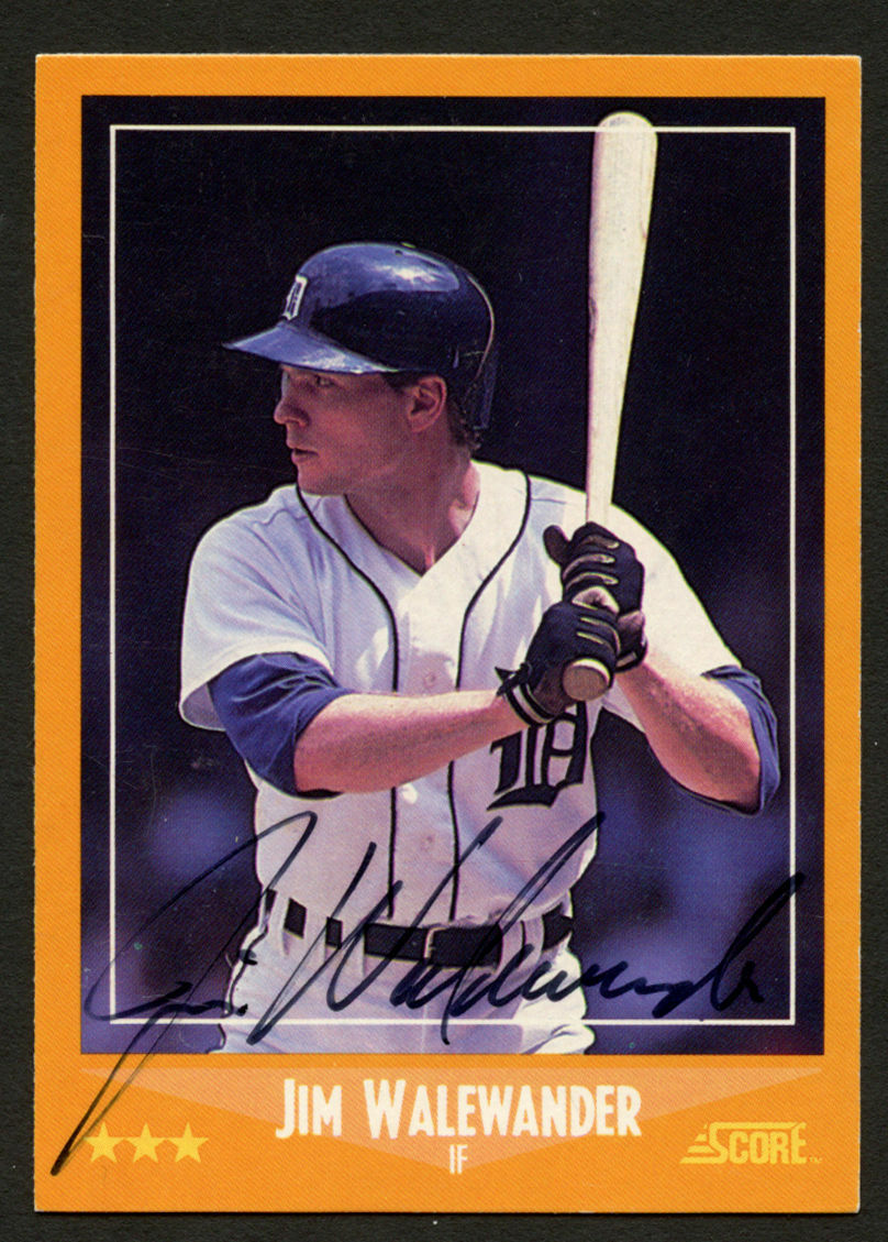 Jim Walewander #571 signed autograph auto 1988 Score Baseball Trading ...