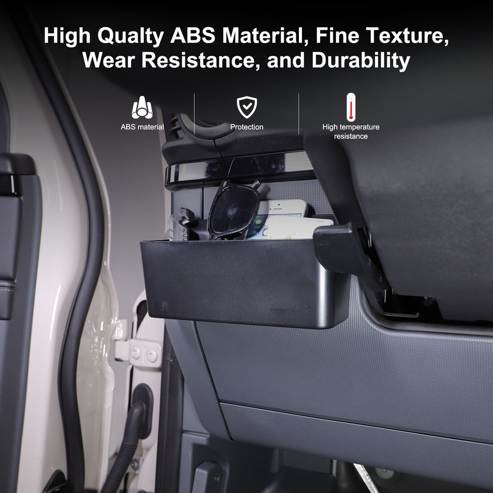 ABS Black Steering Wheel Left Side Storage Box Trim Tray For Ineos ...