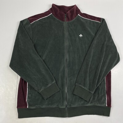 LRG Lifted Research Group Jacket Mens 2XL XXL Green Full Zip Fleece ...