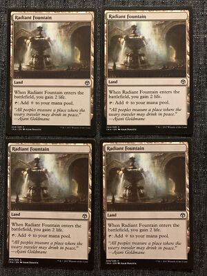 4x Radiant Fountain - LP-NM - Multiple Versions - MTG Magic The ...