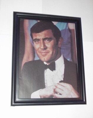 James Bond 007 Pin-up FRAMED # 6 George Lazenby On Her Majesty's Secret ...