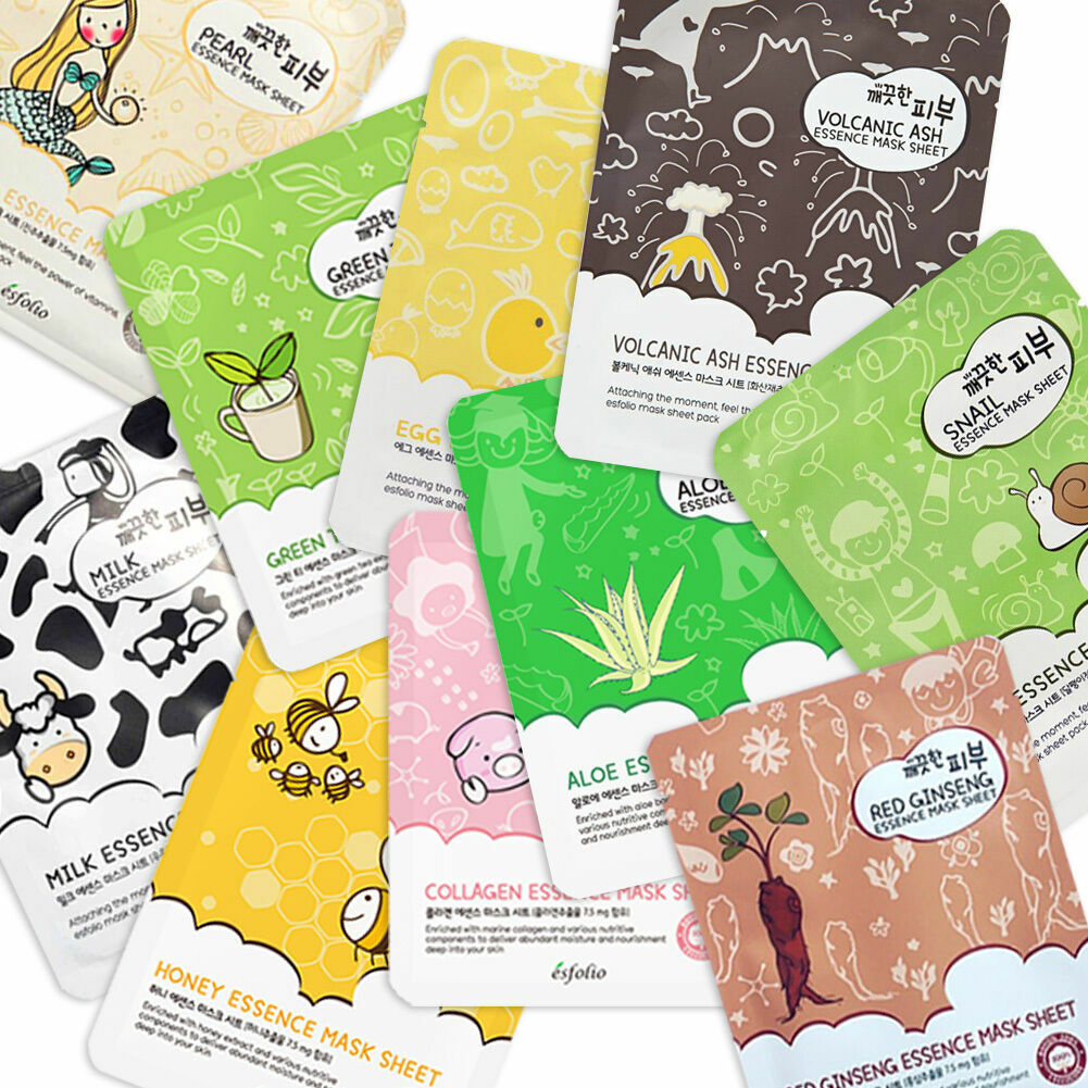 Esfolio Korea Esfolio Pure Skin Essence Mask Sheet 10 PC, Made In