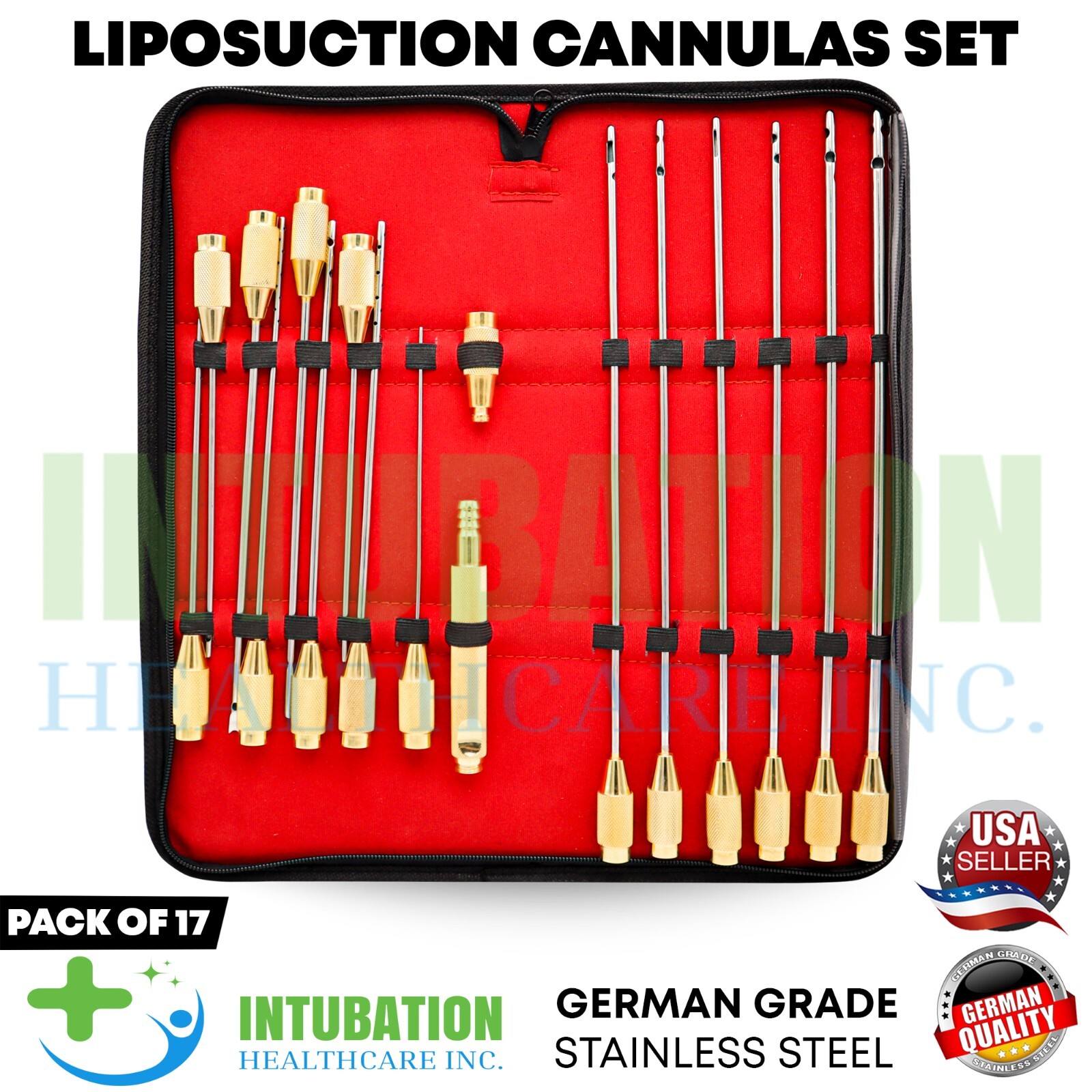 17 Pcs Liposuction Cannulas Set Luer Lock Nano Fat Transplantation ...