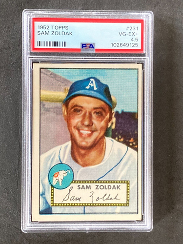 1952 Topps #231 Sam Zoldak Set Break PSA 4.5 | eBay