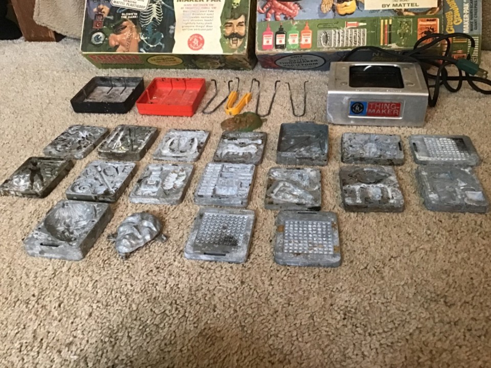 MATTEL THINGMAKER 4490 GIANT CREEPY CRAWLERS MAKER-PAK #2 & 4523 Fright ...