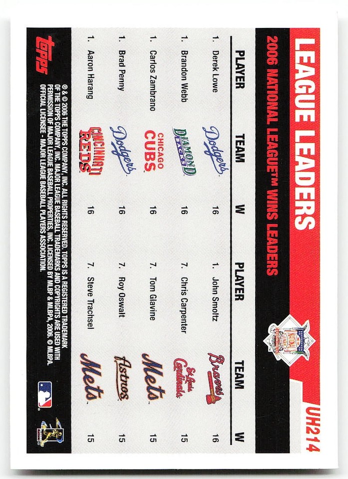 🔥 2006 Topps Updates & Highlights #UH214 Lowe / Webb / Zambrano | eBay